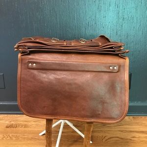 Orvis | Bags | Orvis Briefcase Pebbled Leather | Poshmark